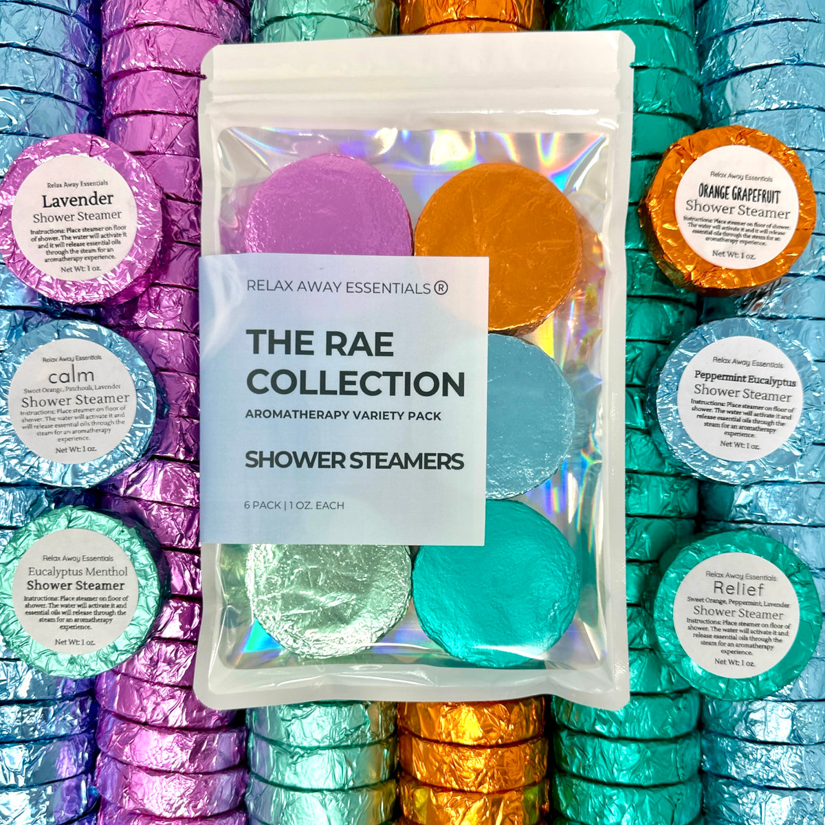 The RAE Collection Shower Steamers 6 Pack – Relax Away Essentials